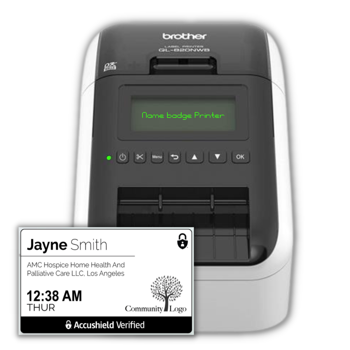 Visitor management sign-in kiosk for skilled nursing facilities
